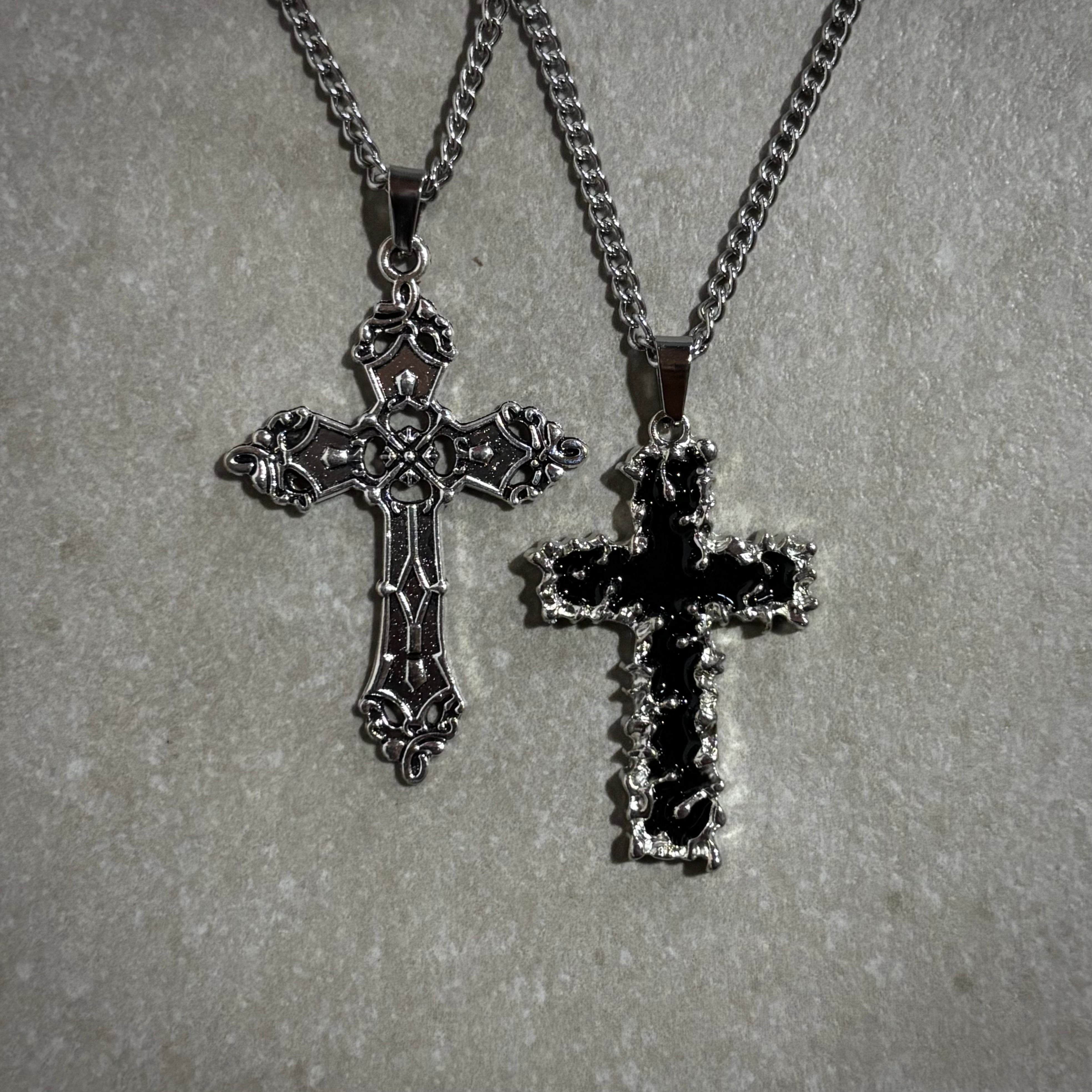 NEO CROSS NECKLACE (PACK 2) – Second Avenue
